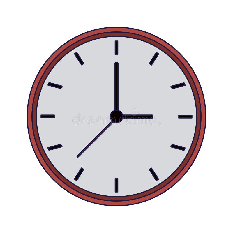 Clock round frame stock vector. Illustration of circle - 136730677