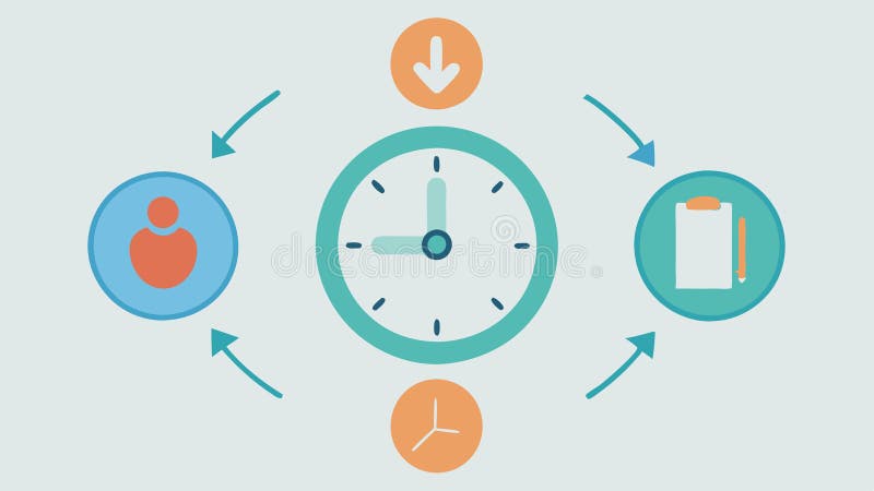 Clock with Routines a Clock with Various Times Labeled for Different ...