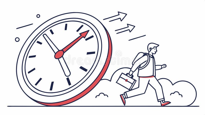 Clock Running, Time Pressure, Deadline and Urgency, Fast Pace Icon ...