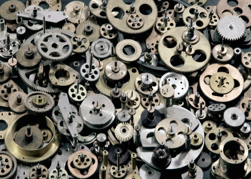 Clock`s parts stock image. Image of pile, macro, balance - 8986689