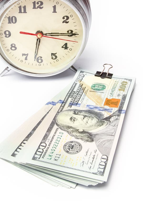 Business Dollar Money in Metal Basket on a White Background Stock Image ...