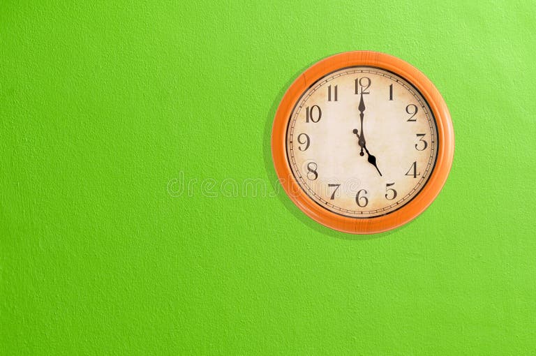 Clock showing 5 o clock stock photo. Image of alarm, oclock - 30637990