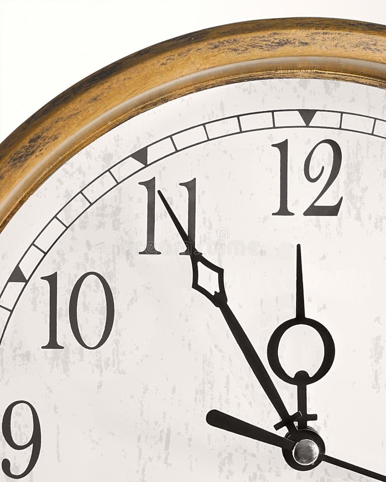 1,709 Clock Face White Background Midnight Stock Photos - Free ...
