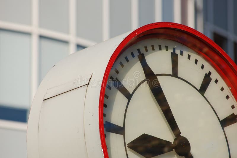A clock showing the time stock image. Image of time, perspective - 19323939