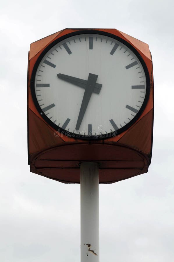 Clock Showing the Time of Day Stock Image - Image of seconds ...