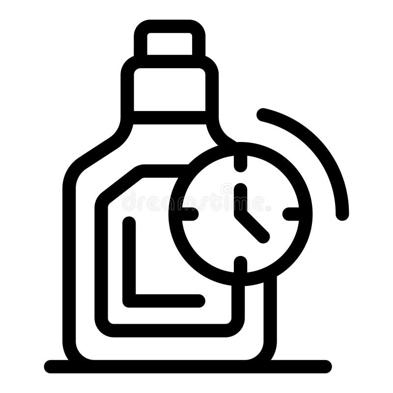 Clock Showing Time To Drink Protein Shake after Workout Stock Vector ...