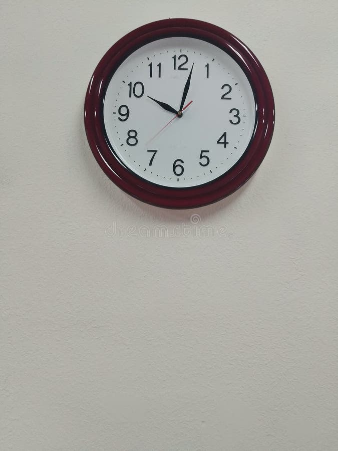 A Clock on the Wall, Shows the Current Time is 10:02. Stock Image ...