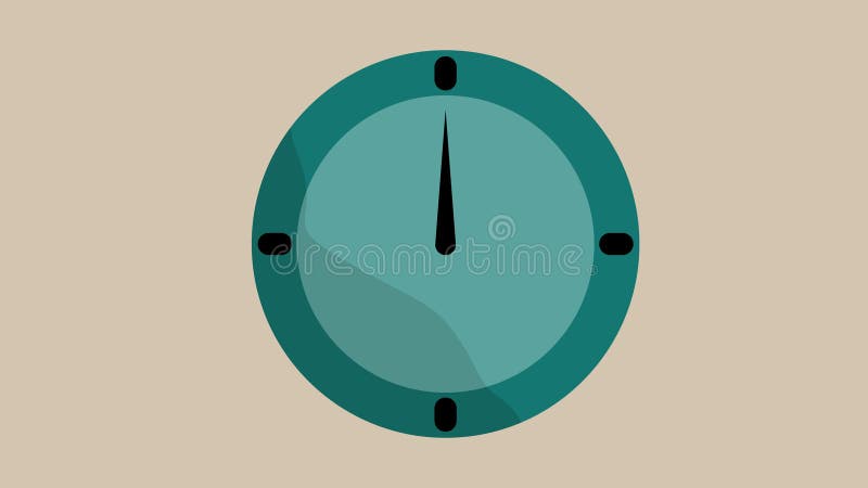 A Clock that Shows Exactly 12 O Clock Stock Illustration - Illustration ...
