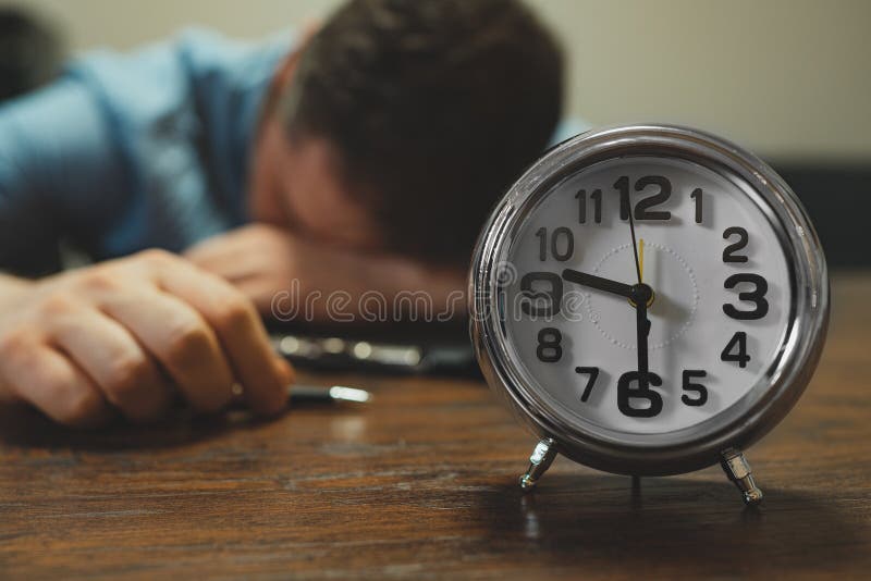 Man fell asleep at work stock image. Image of male, overloaded - 204519573