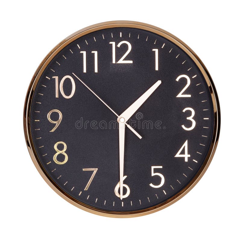 Clock Shows Half of the Second Stock Image - Image of minute, ticker ...