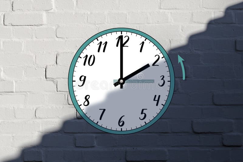 The Clock Shows Its Hands Moving Back from 3 a.m. To 2 a.m. in Autumn ...