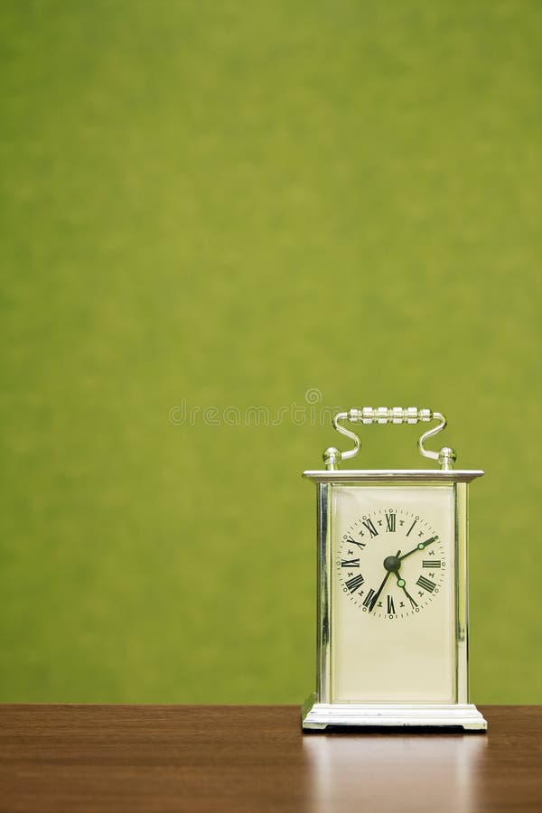 Clock Shows the Time Ten Past Five Stock Image - Image of organizer ...