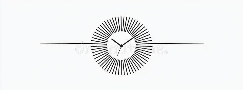 The Clock Silhouette is Continuous and One Line Long. Clock Icon is ...