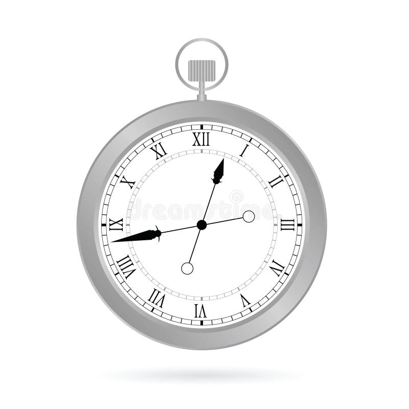 Clock silver vector stock vector. Illustration of hours - 63557435