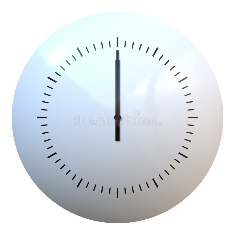 Clock stock illustration. Illustration of zero, simple - 61766117