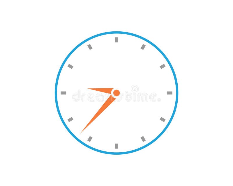 Clock Simple Logo Icon Template Stock Vector - Illustration of business ...