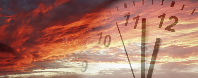 Clock in sky stock photo. Image of light, outdoor, clock - 115681238