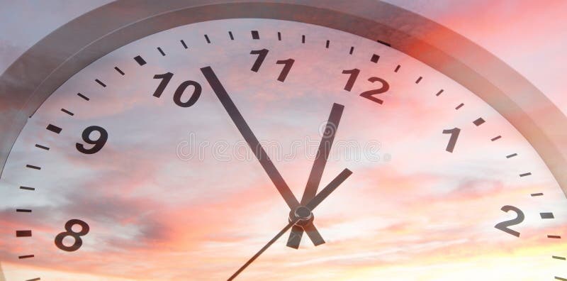 Clock in sky stock image. Image of daylight, outdoor - 368899953