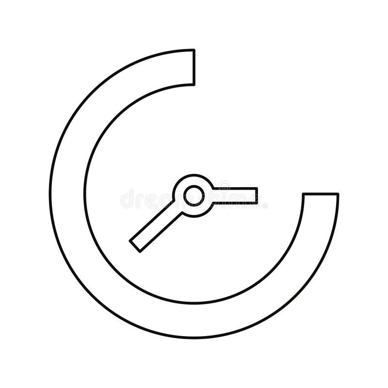 With Clock Speed Limit at Edge of Cartoon Road Stock Vector ...