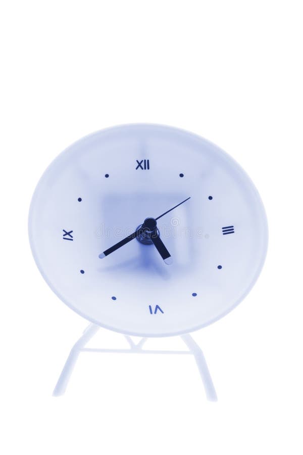Clock with Stand stock image. Image of isolated, clock - 7485027