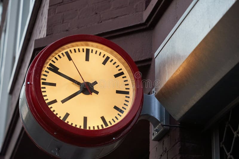 Clock at a Station stock photo. Image of clock, punctual - 66354832