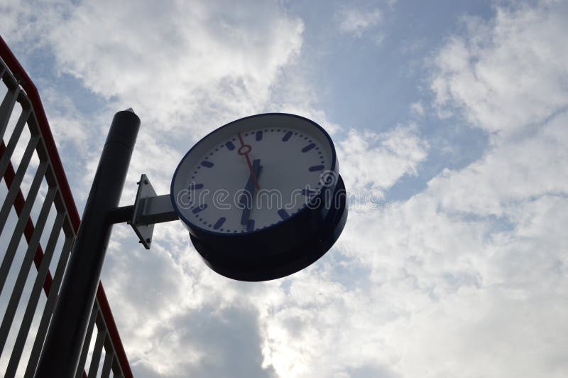 Clock at station stock photo. Image of clock, station - 89733538