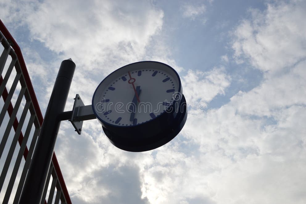 Clock at station stock photo. Image of clock, station - 89733538