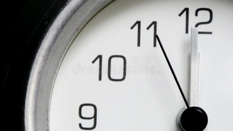 Clock Striking Midnight Noon Stock Footage - Video of high, 1080p: 59496122