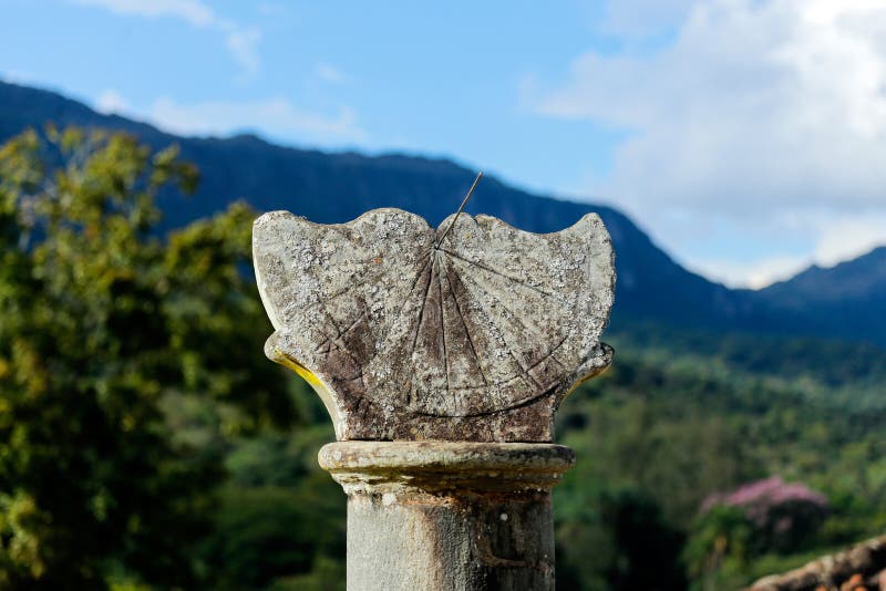 Antique Solar Watch Made of Stone Stock Image - Image of conservation ...