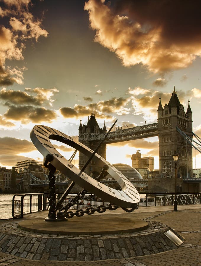 Clock Sundial Sculpture in London Editorial Image - Image of london ...