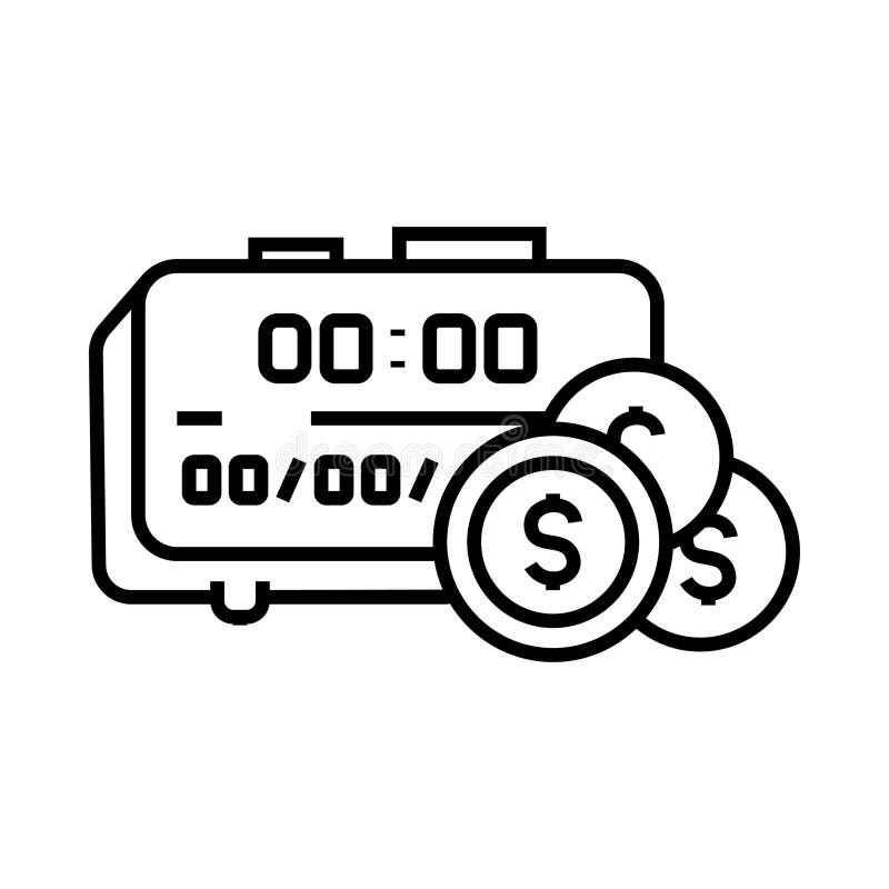 Clock, Table Clock, Money, Dollar, Time, Time Money Icon Stock Vector ...