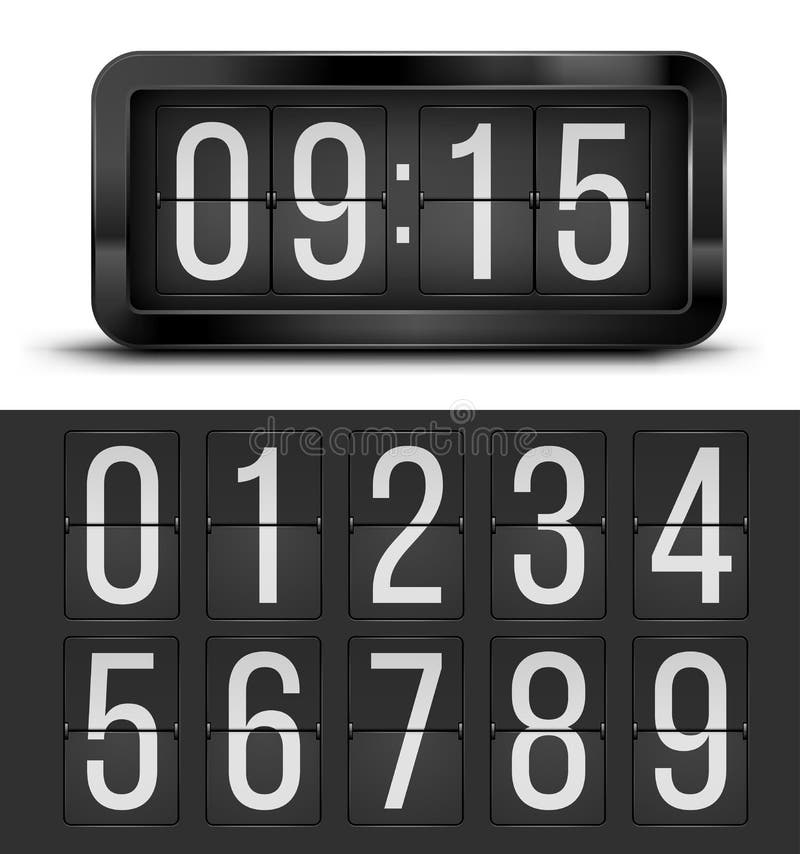 Clock table stock vector. Illustration of device, tableau - 54844314