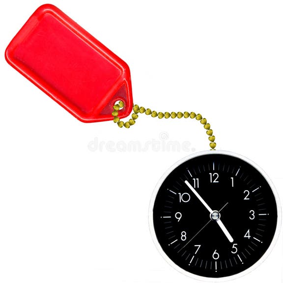 Clock on tag stock image. Image of bright, second, vibrant - 12925785