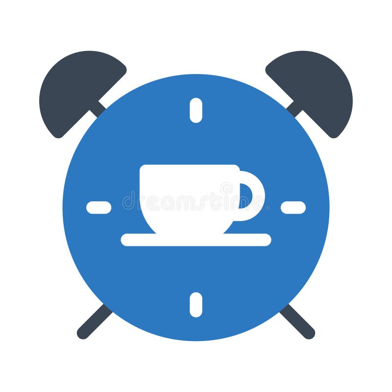 Clock Tea Vector Glyph Color Icon Stock Illustration - Illustration of ...