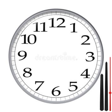 Clock template stock illustration. Illustration of aluminum - 19947863