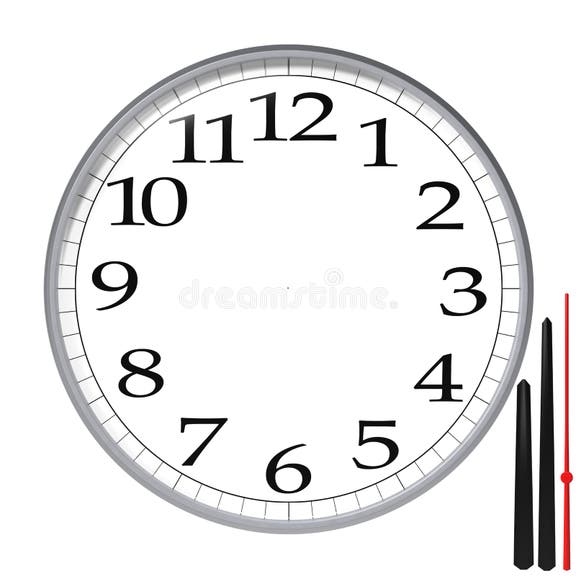 Clock template stock illustration. Illustration of aluminum - 19947863
