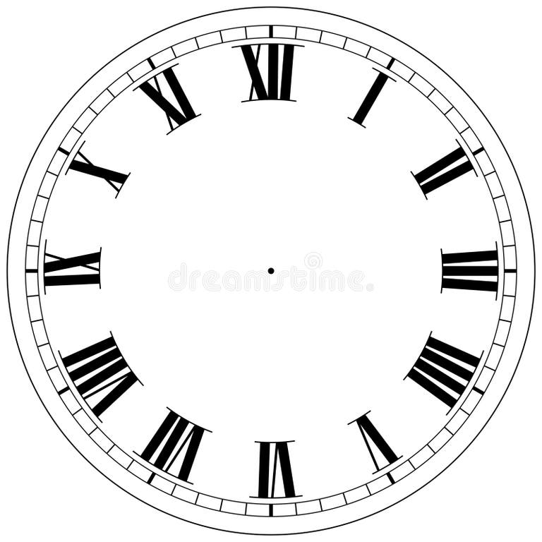 Analog Clock Template Stock Illustrations – 3,918 Analog Clock Template ...