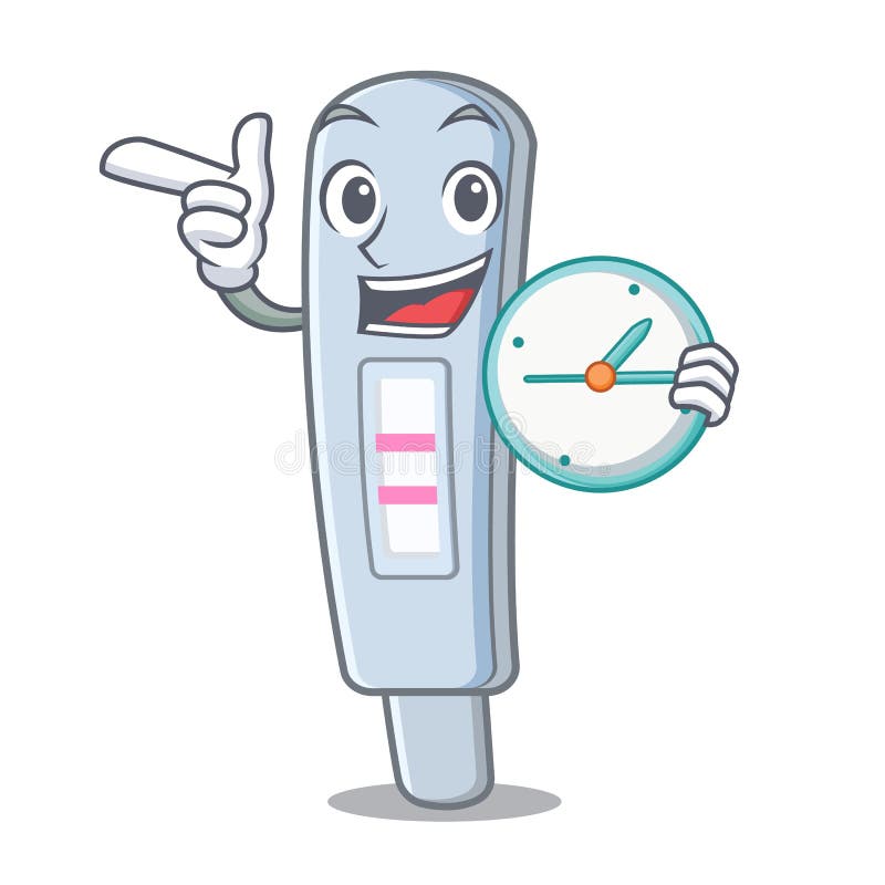 With Clock Test Pack Isolated in the Cartoon Stock Vector ...