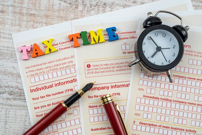 Australian Individual Tax Return Form Stock Photo - Image of financial ... Australian Individual Tax Return Form Stock Photo - Image of financial ...