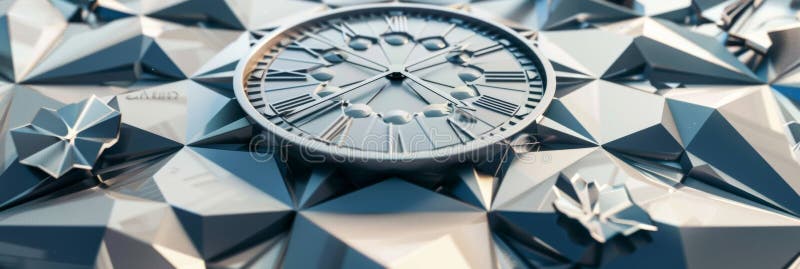 A Clock with a Threedimensional Layered Design of Geometric Shapes ...