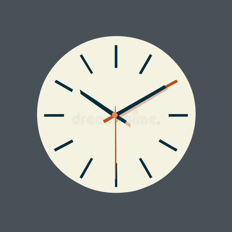 Clock Ticking. Deadline, Anxiety, Countdown Stock Vector - Illustration ...