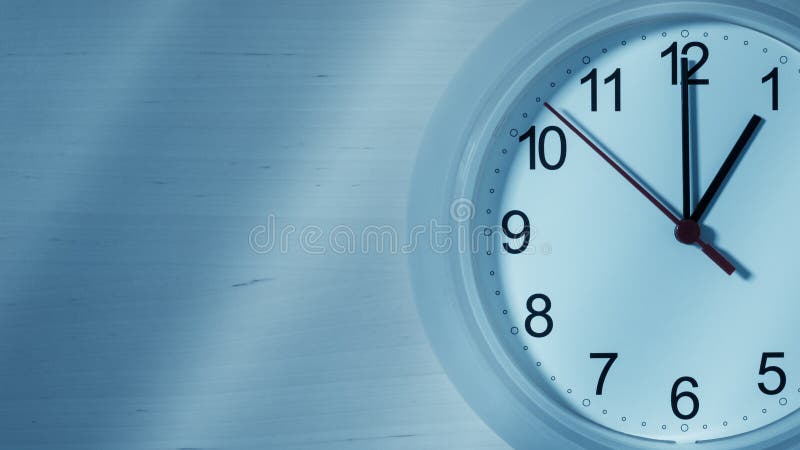 Clock Ticking Showing One Hour Stock Photo - Image of deadline ...