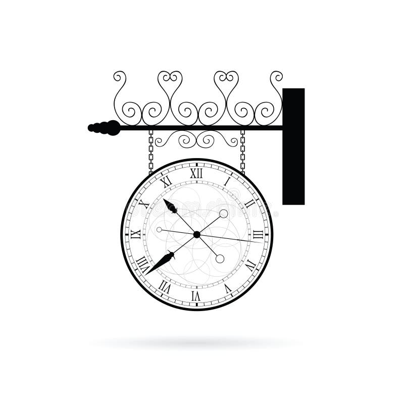 Clock Ticking Vector on White Stock Vector - Illustration of history ...