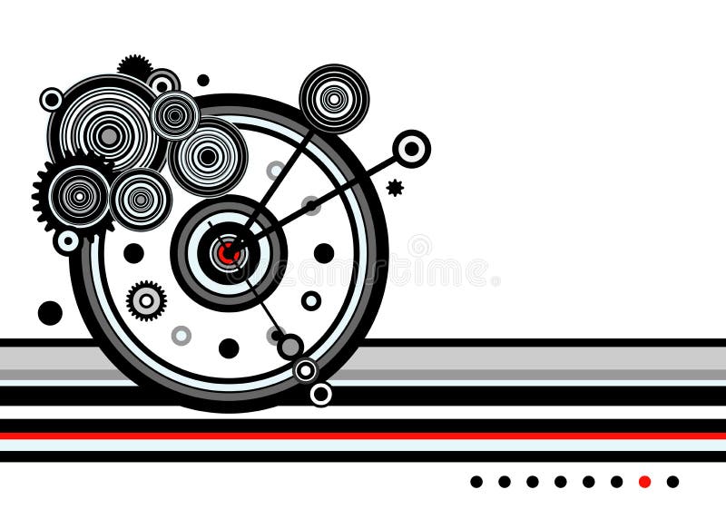 Time Abstract Background Reflections Stock Illustration - Illustration ...