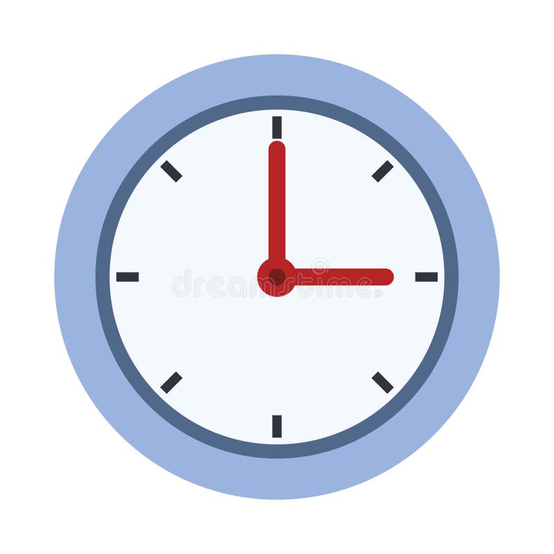 Clock time cartoon stock vector. Illustration of clock - 136743894
