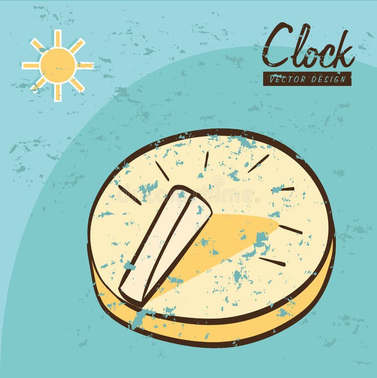 Clock and time design stock vector. Illustration of device - 33981434