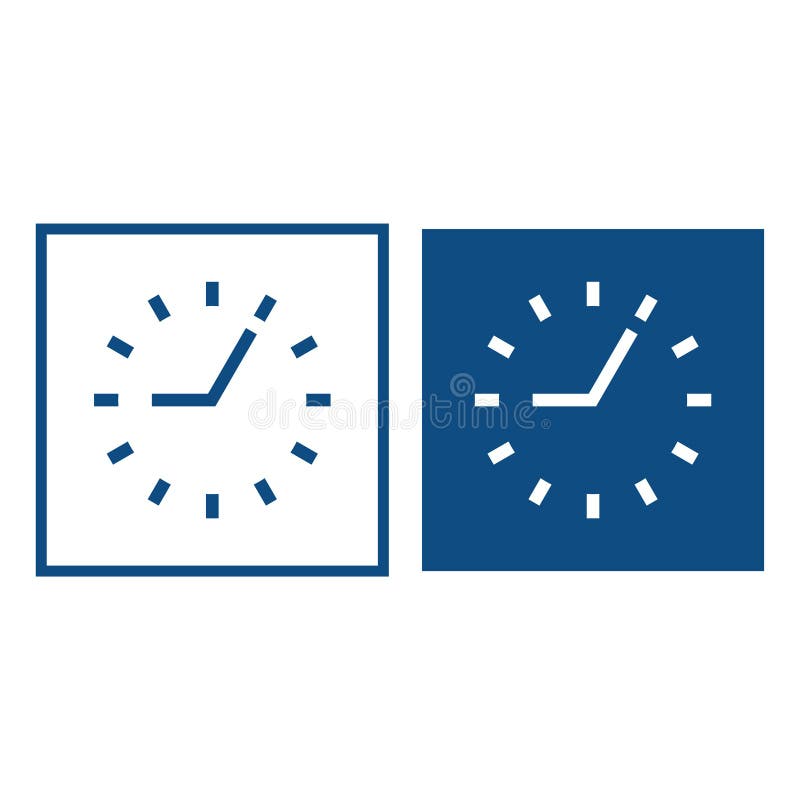 Clock time with dial icons stock vector. Illustration of clock - 174525438