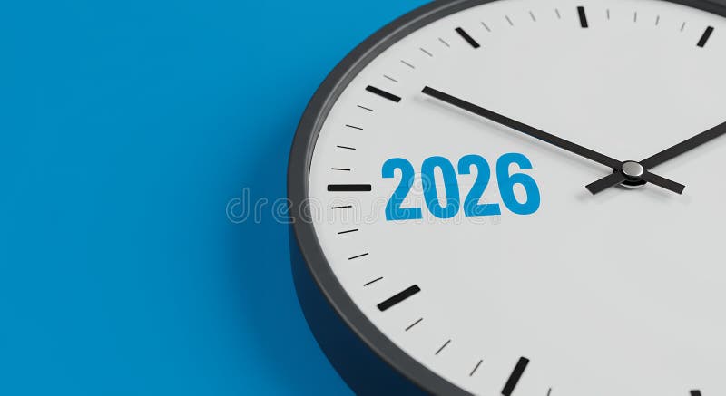 2026 Clock: Time Flies Towards the Future! a Visual Representation of ...