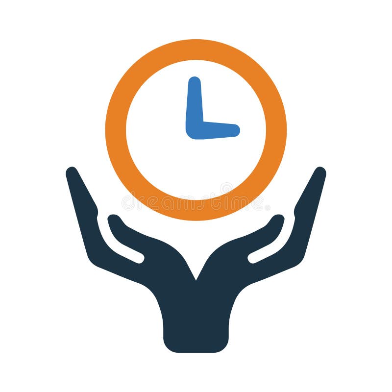 Clock, Time, Hand, Clock on Hand Icon Stock Vector - Illustration of ...