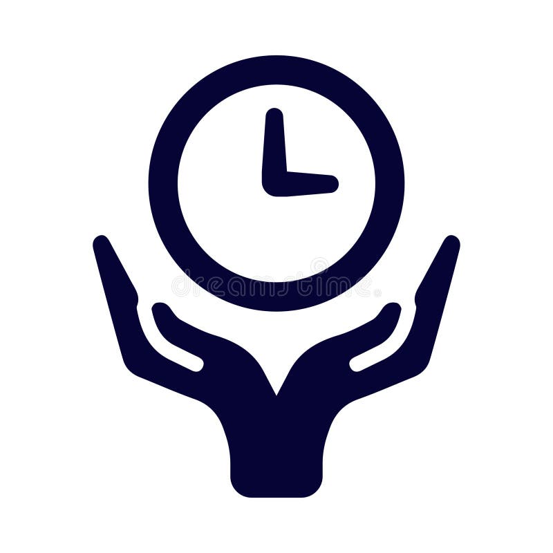 Clock, Time, Hand, Clock on Hand Icon Stock Vector - Illustration of ...